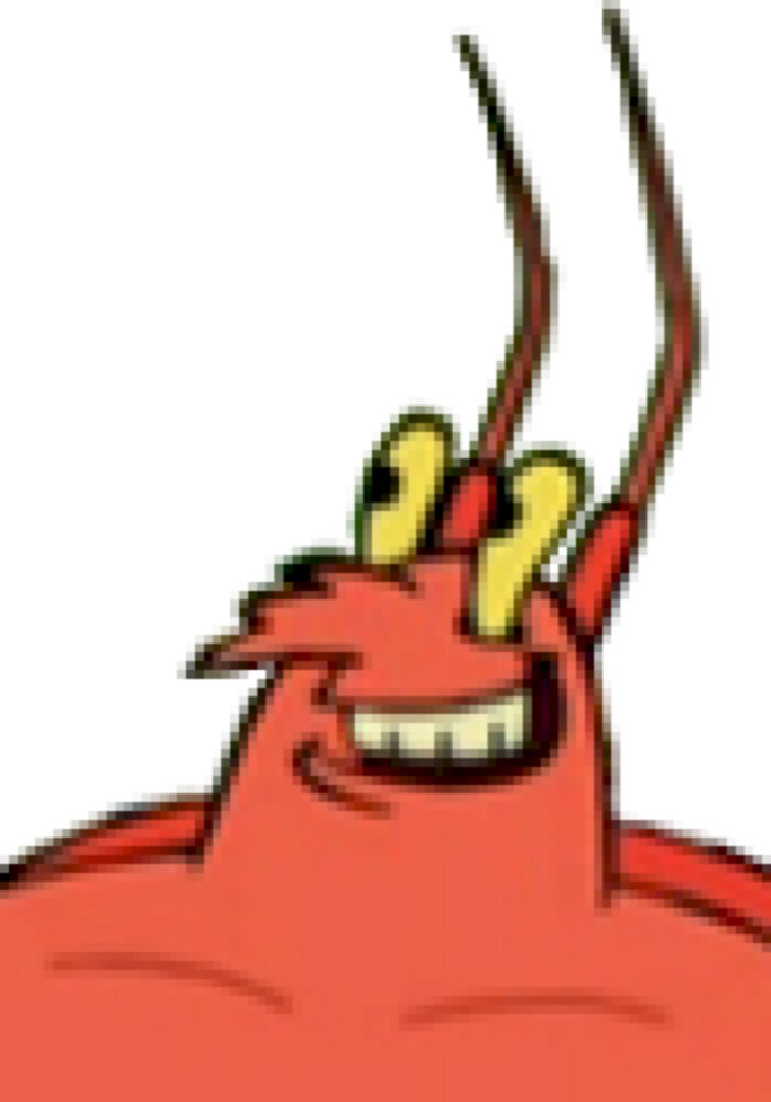 Larry The Lobster Flexing