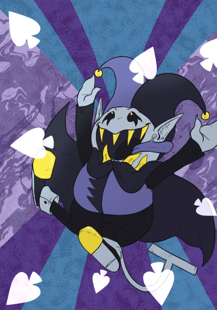 Jevil (Deltarune) (mangio-crepe) SQ TTS Computer AI Voice Soundboard
