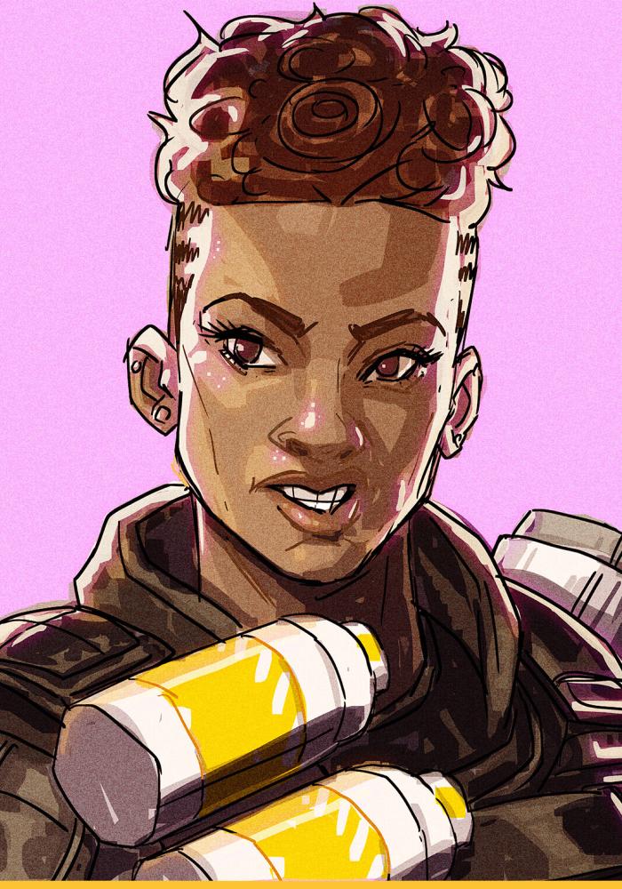 Erica Luttrell as Bangalore aka Anita Williams from Apex Legends...