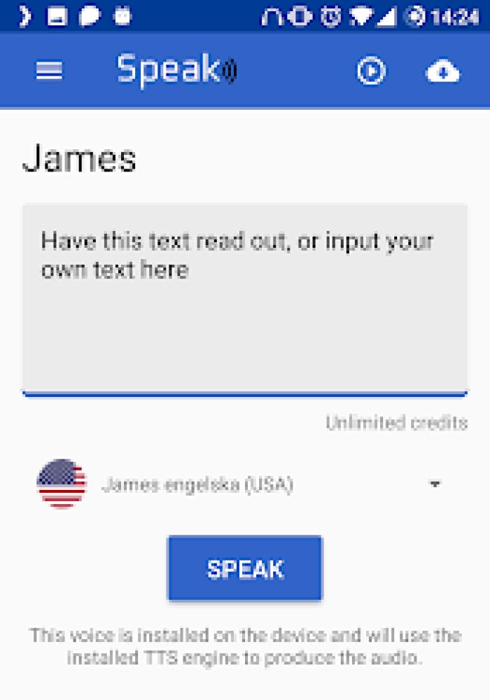 Speakonia American English Male Abandonware TTS program SQ TTS...
