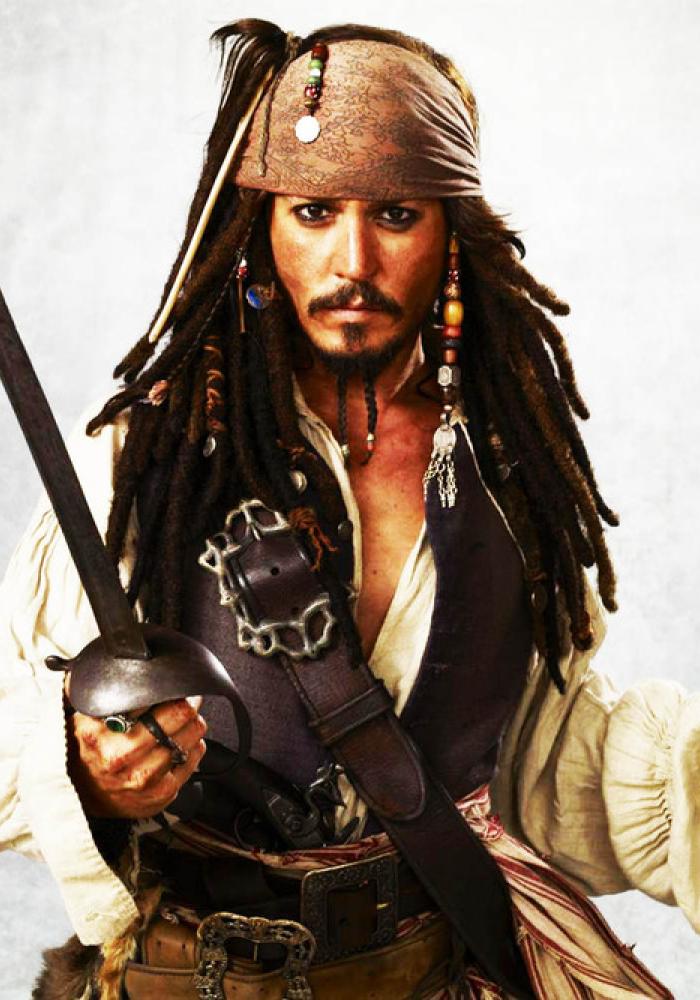 Captain Jack Sparrow Jared Butler Pirates Of The Caribbean Series SQ...