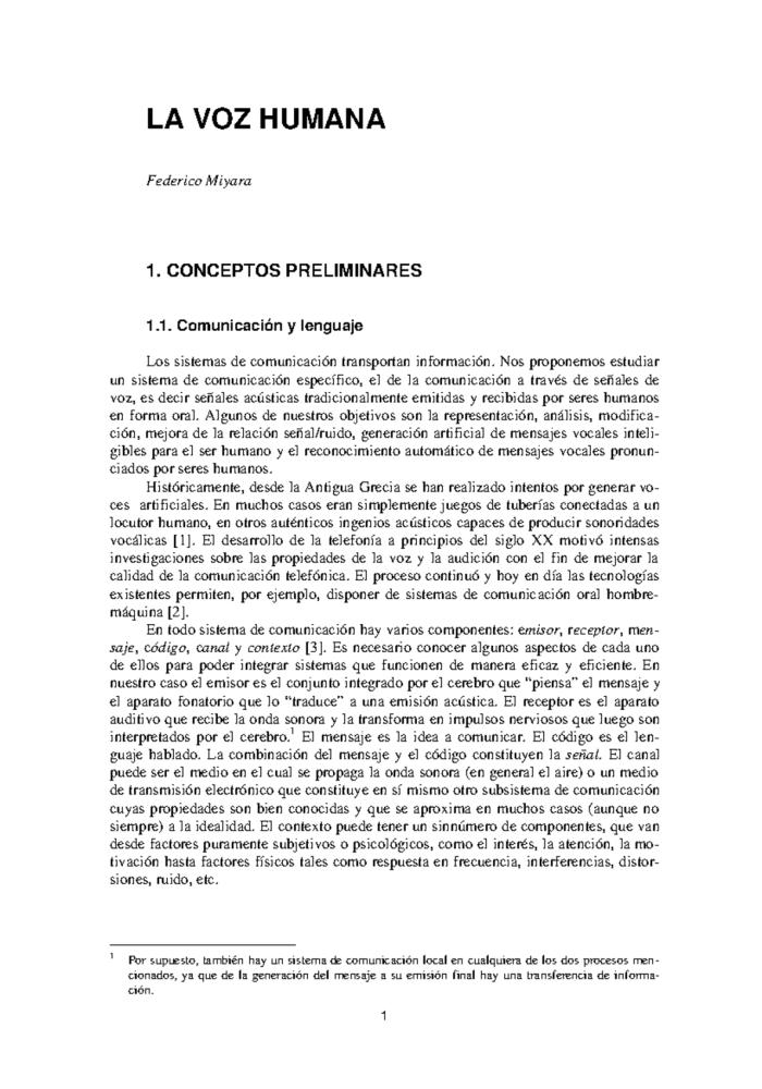Incontables Maneras De Transmitir, Pero Ninguna Como La Voz Humana...