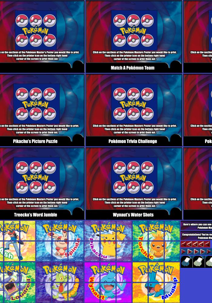 💬 Menu - Pokémon Masters - Miscellaneous (Mobile)