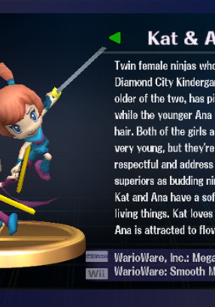 💬 Kat and Ana - WarioWare: Smooth Moves - Voice Clips (Wii)