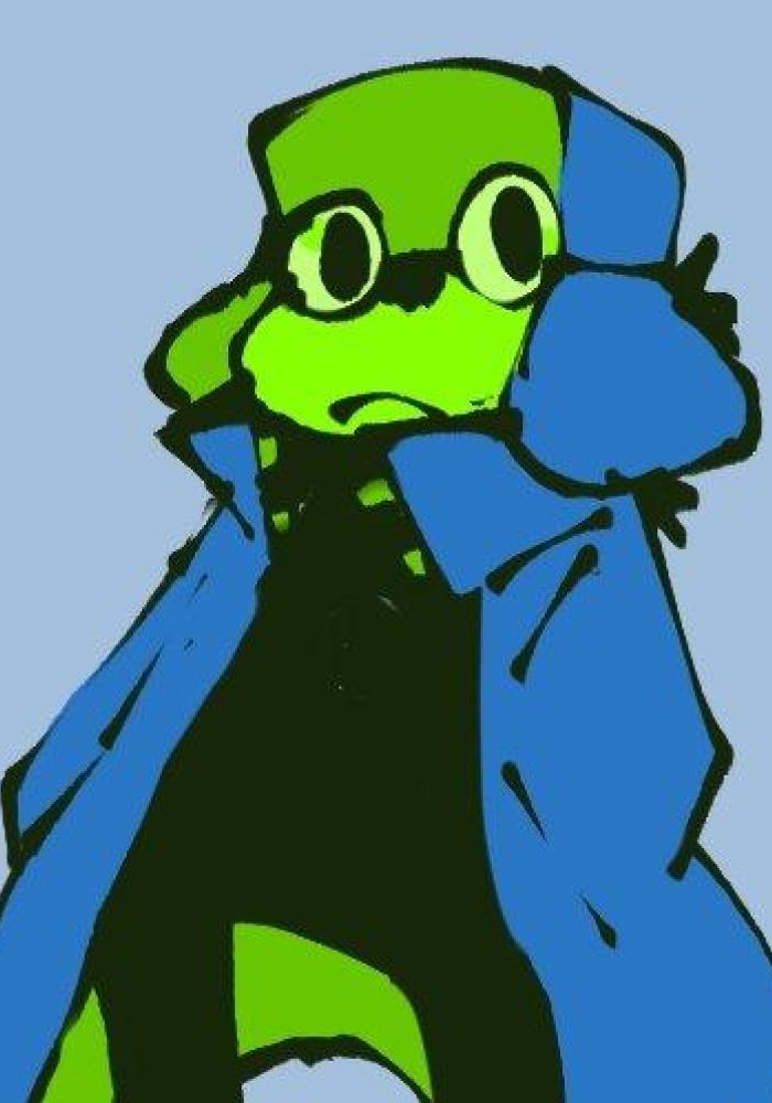 💬 Frog guy