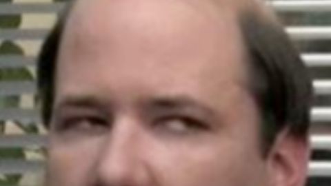 Nope, it's not Ashton Kutcher. It's Kevin Malone. Equally...